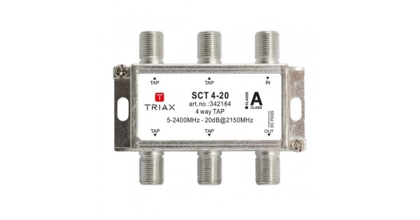 Διακλαδωτής TAP-OFF 4 way 20dB 2.4GHz SCT 4-20 TRIAX