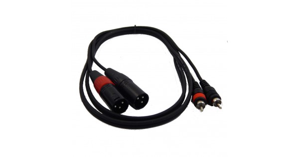 Καλώδιο 2 x 3P XLR αρσενικό -> 2 RCA αρσενικό 1.5m Tpc-020 Bridge cable